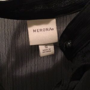 Merona | Dresses | Merona Black Short Sleeved Tie Front Dress | Poshmark